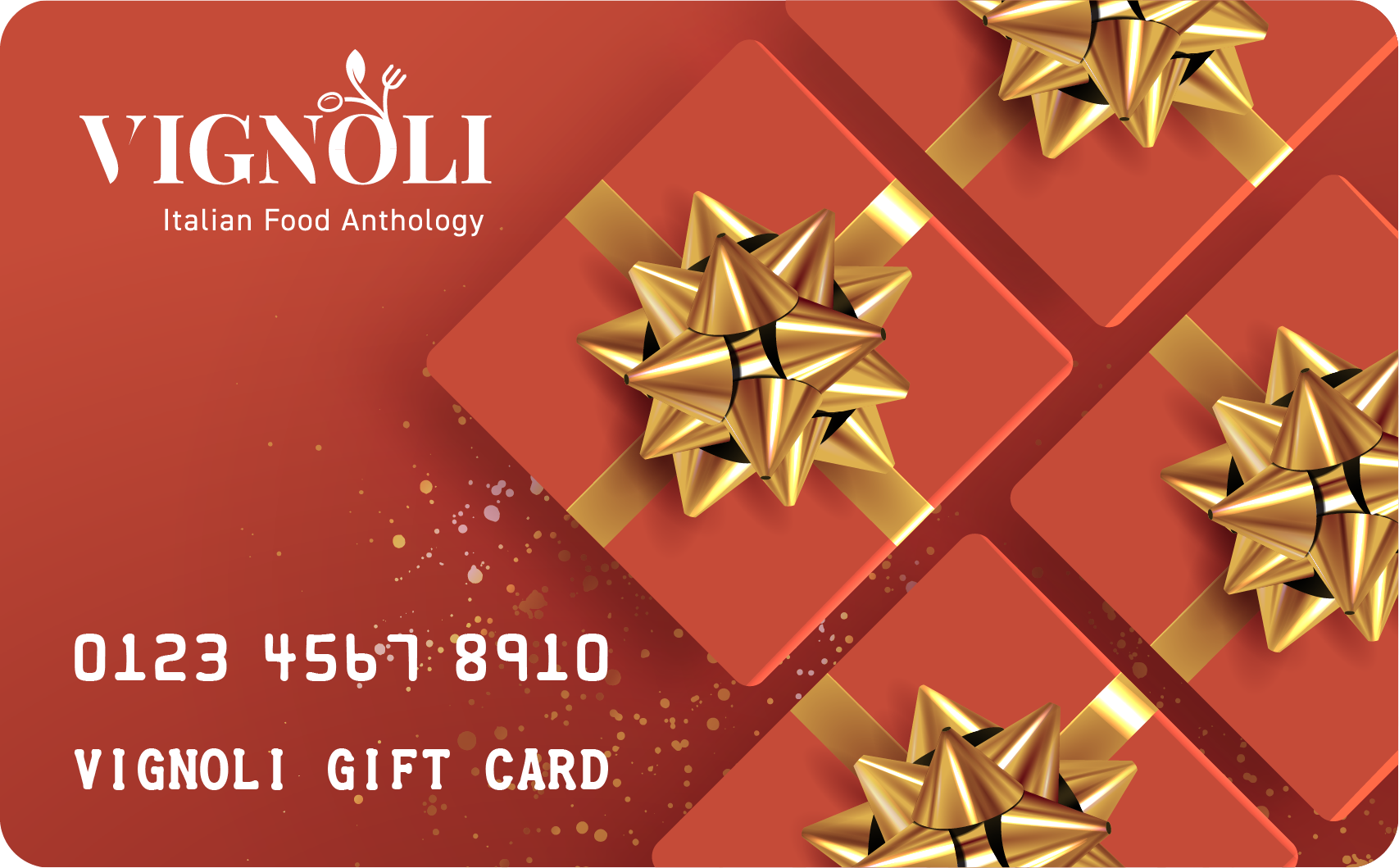 Gift Card - Vignoli Italian Food Anthology | Vignoli Food